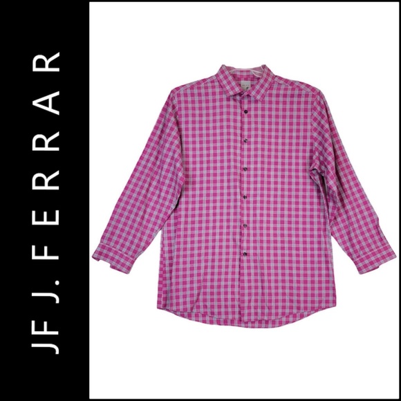 jf j.ferrar | Shirts | Jf J Ferrar Men Long Sleeve Slim Fit Dress Shirt ...